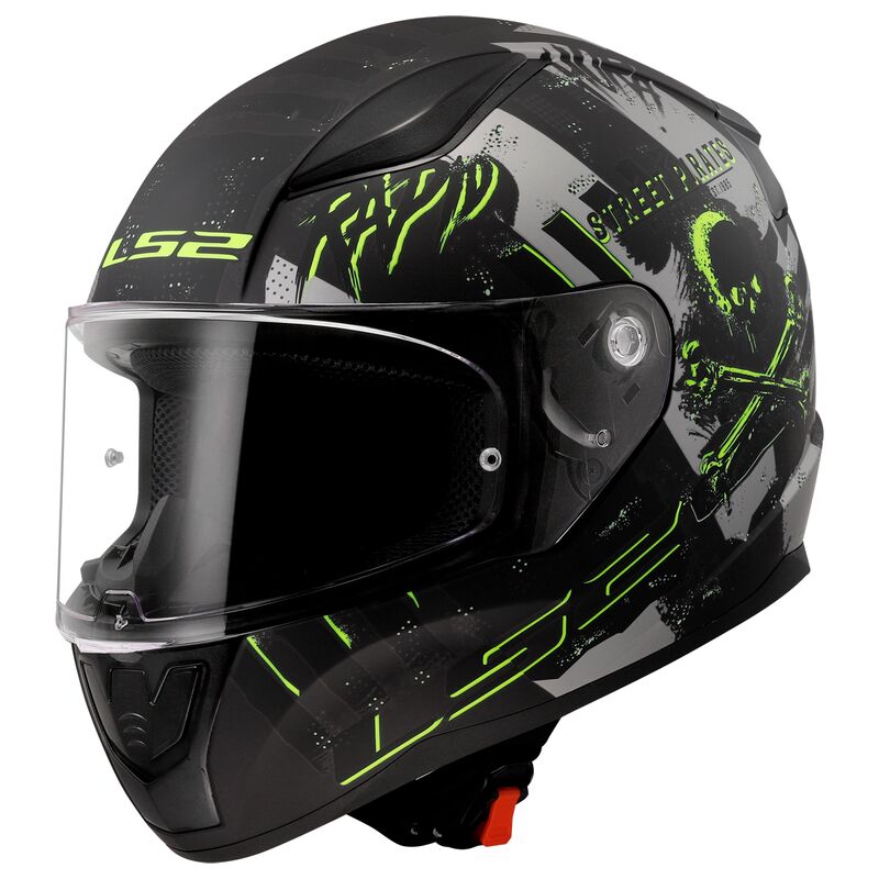 LS2 FF353 RAPID II 2 PITATES MATTE BLACK GREEN – Spoiler Center