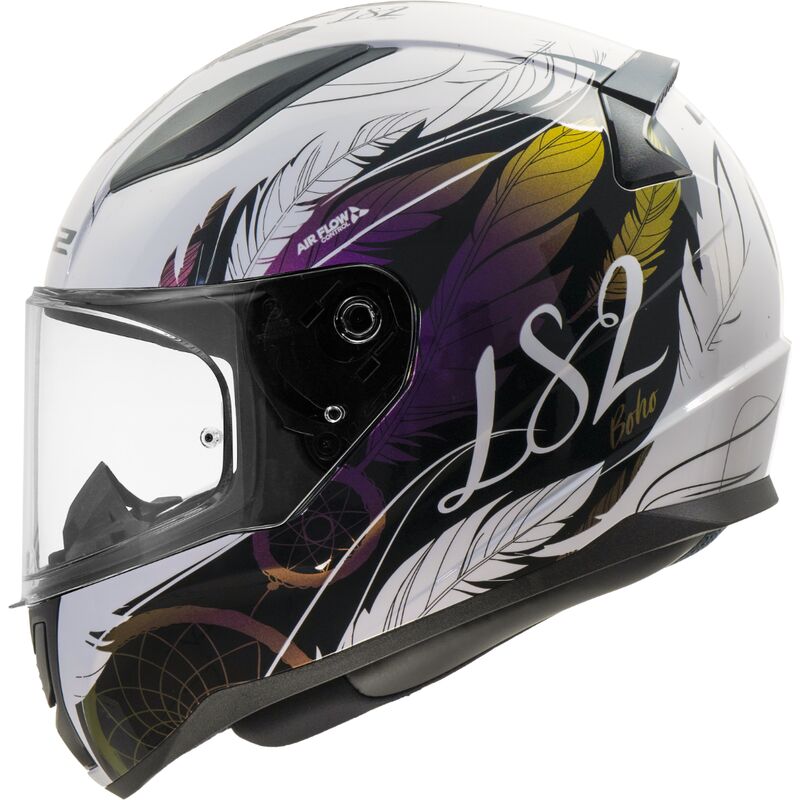 LS2 FF353 RAPID II 2 BOHO GLOSSY WHITE BLACK PINK – Spoiler Center