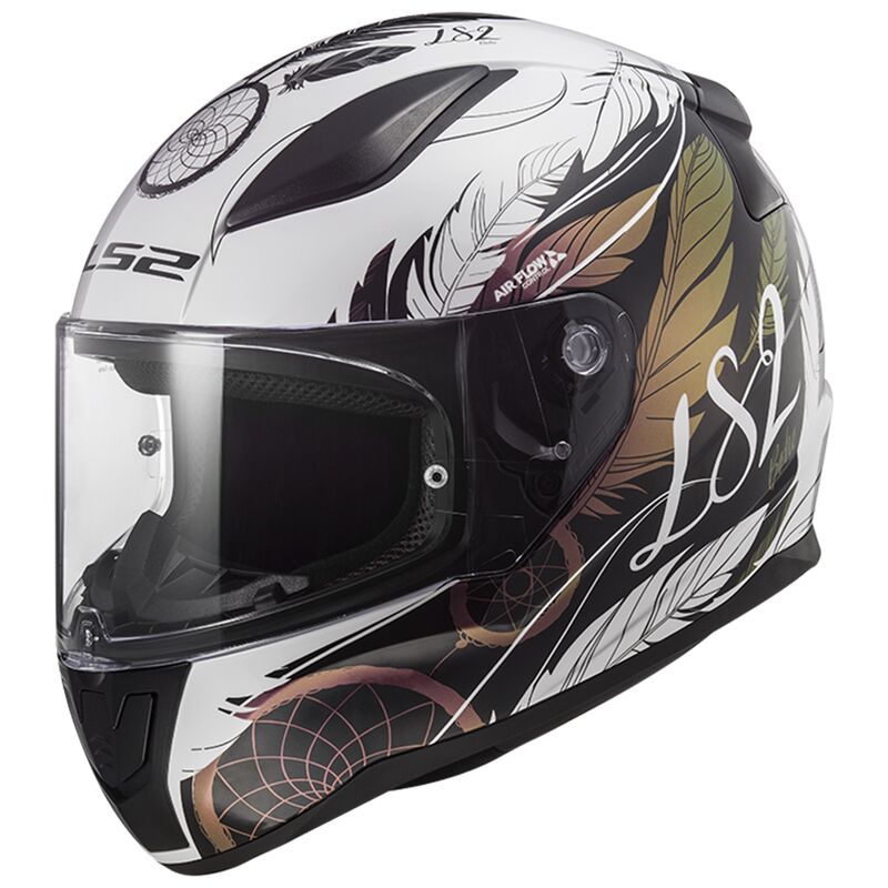 LS2 FF353 RAPID II 2 BOHO GLOSSY WHITE BLACK PINK – Spoiler Center