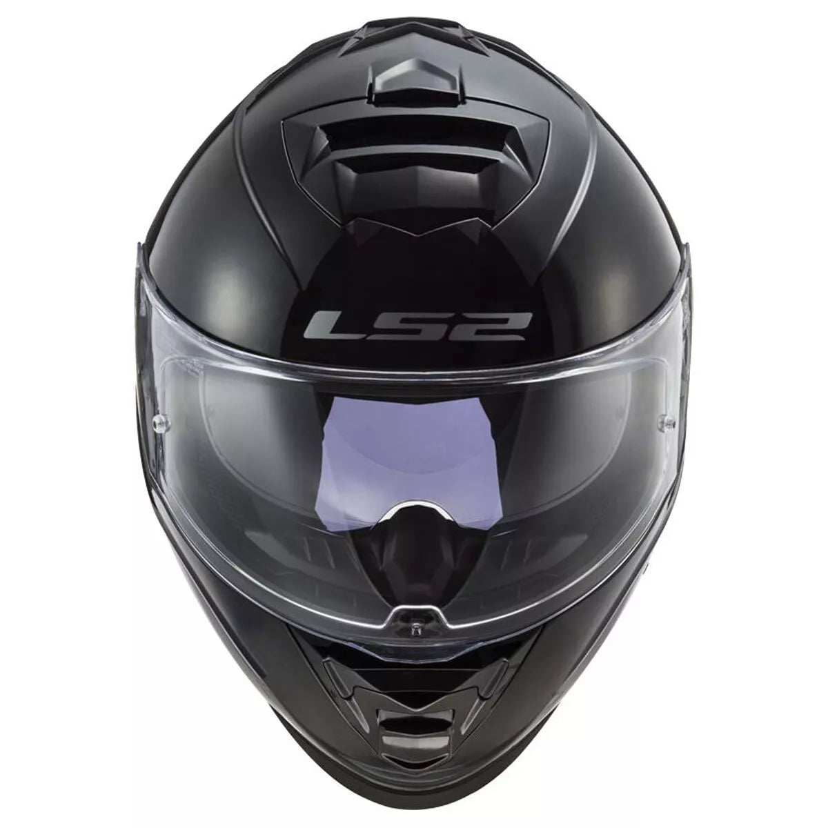 LS2 FF800 STORM II 2 SOLID GLOSSY BLACK – Spoiler Center