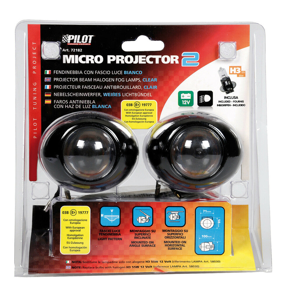 LAMPA Micro-Projector 2, fog lights kit - White – Spoiler Center