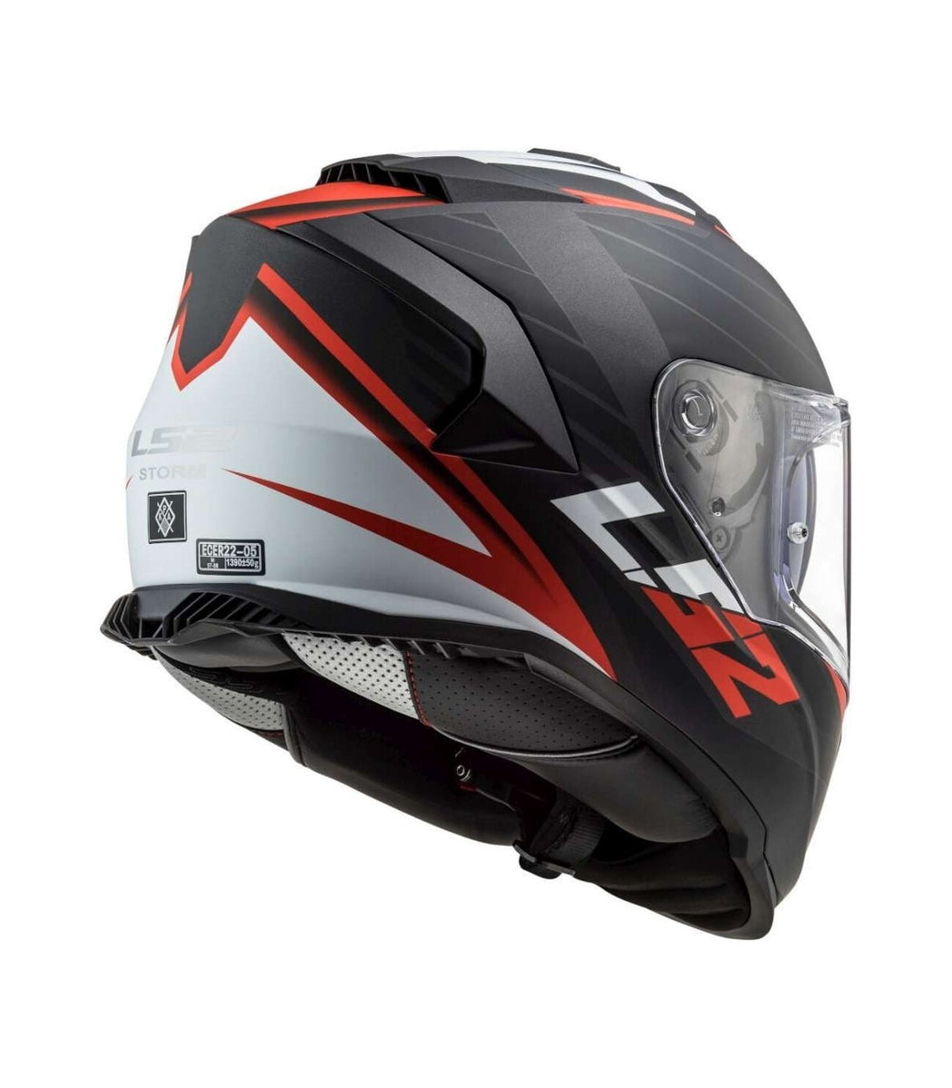 LS2 FF800 Storm Nerve in Matte Black/Red – Spoiler Center